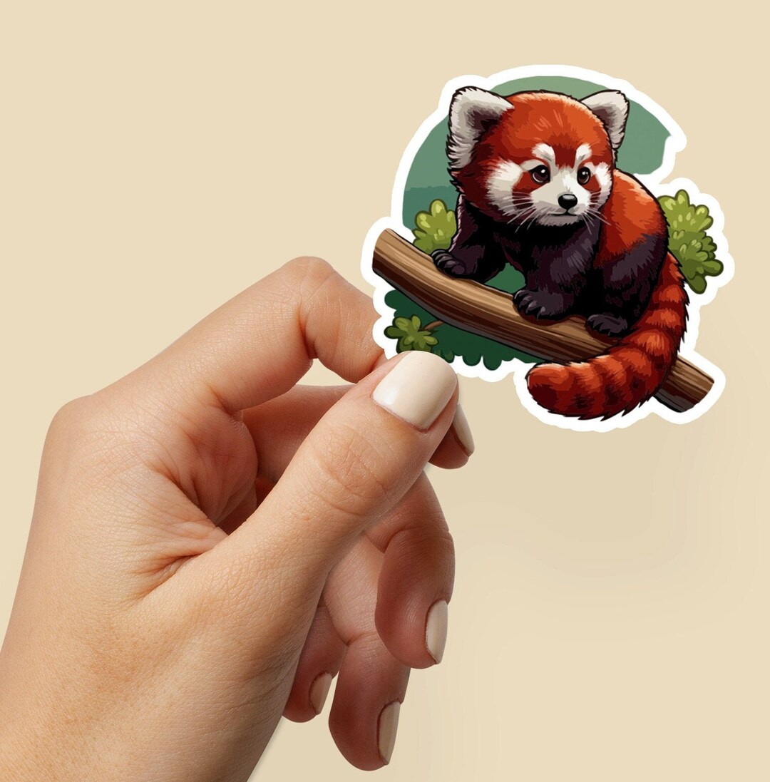 Red Panda Sticker, Red Panda, Cute Red Panda, Red Panda Plush, Digital ...