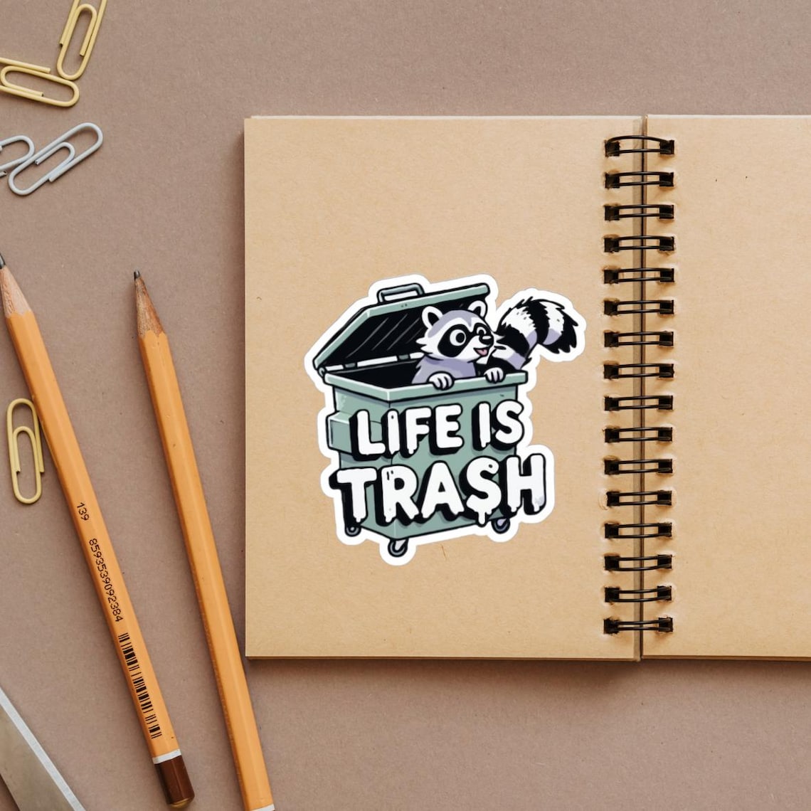 Trash Day Sticker, Trash Panda Sticker, Trash Gang Sticker, Trailer ...