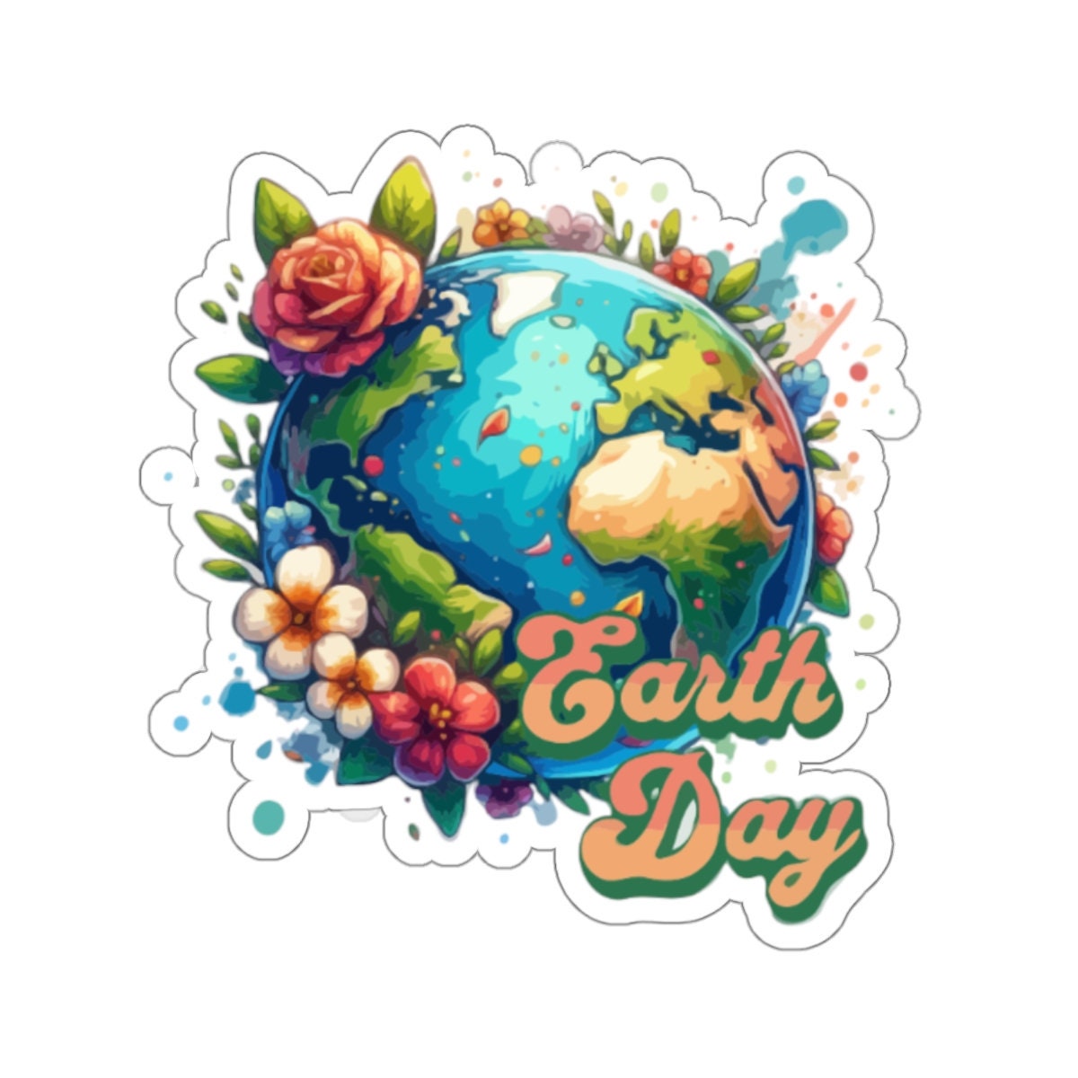 Earth Day Sticker, Earth Day, Environment Sticker, Earth Stickers ...