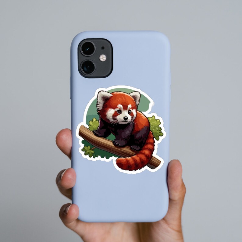Red Panda Sticker, Red Panda, Cute Red Panda, Red Panda Plush, Digital ...