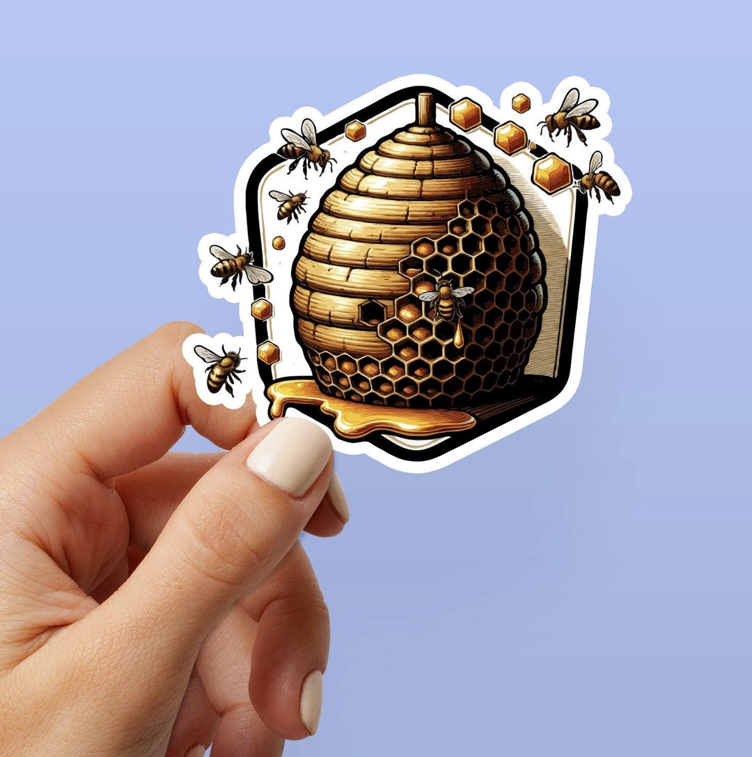 Digital Bee Hive Sticker, Bee Hive, Bee Hive Svg, 3D Bee Hive, Bee Hive ...