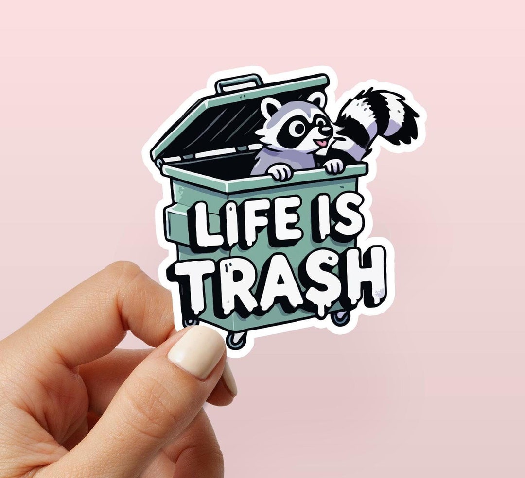 Trash Day Sticker, Trash Panda Sticker, Trash Gang Sticker, Trailer ...