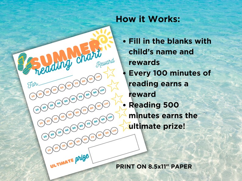 Summer Reading Challenge, Printable Reading Challenge, Summer Reading ...