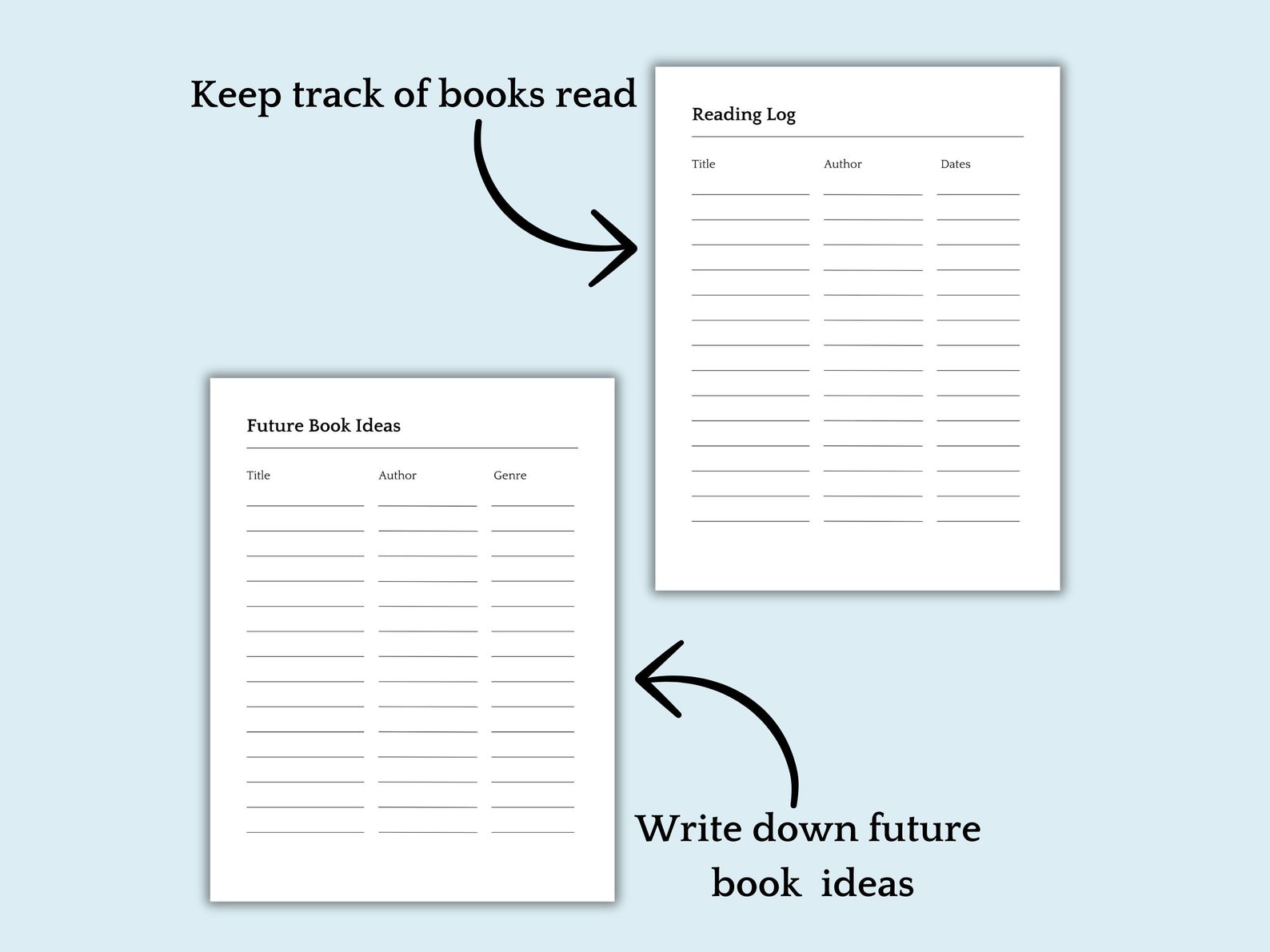 Book Club Planner Bundle, Book Club Planner Printable, Reading Planner ...