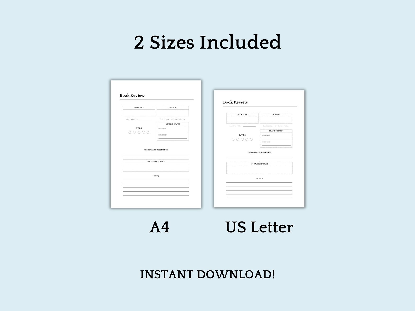 Book Club Planner Bundle, Book Club Planner Printable, Reading Planner ...