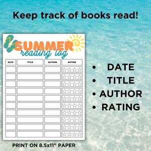 Summer Reading Challenge, Printable Reading Challenge, Summer Reading ...