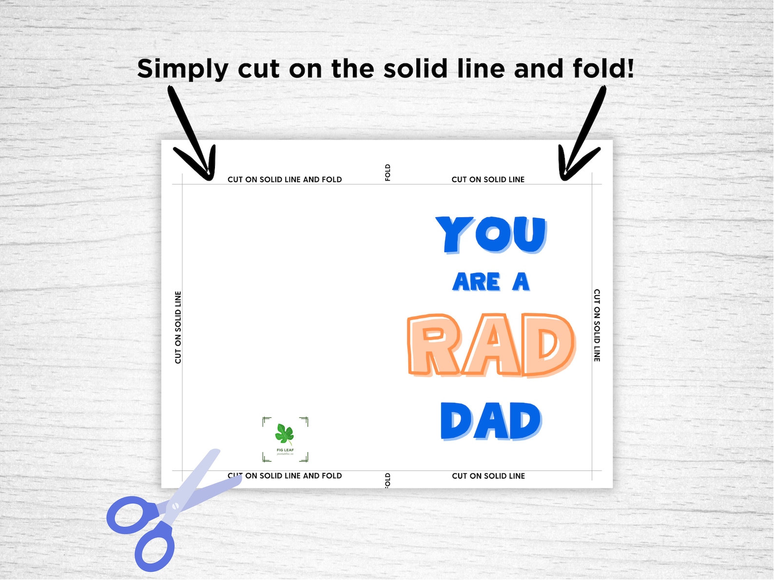 Happy Father's Day Printable Card, Foldable Father's Day Printable ...