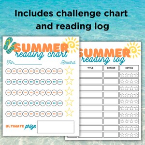 Summer Reading Challenge, Printable Reading Challenge, Summer Reading ...
