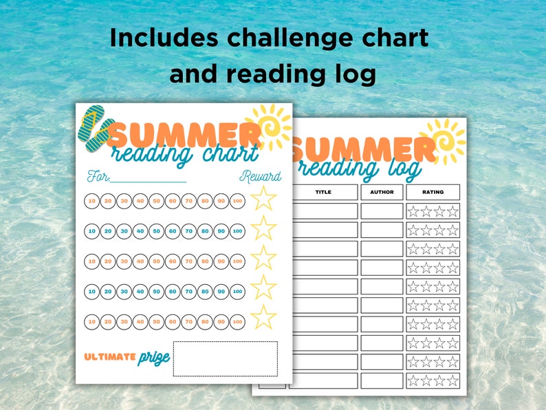 Summer Reading Challenge, Printable Reading Challenge, Summer Reading ...