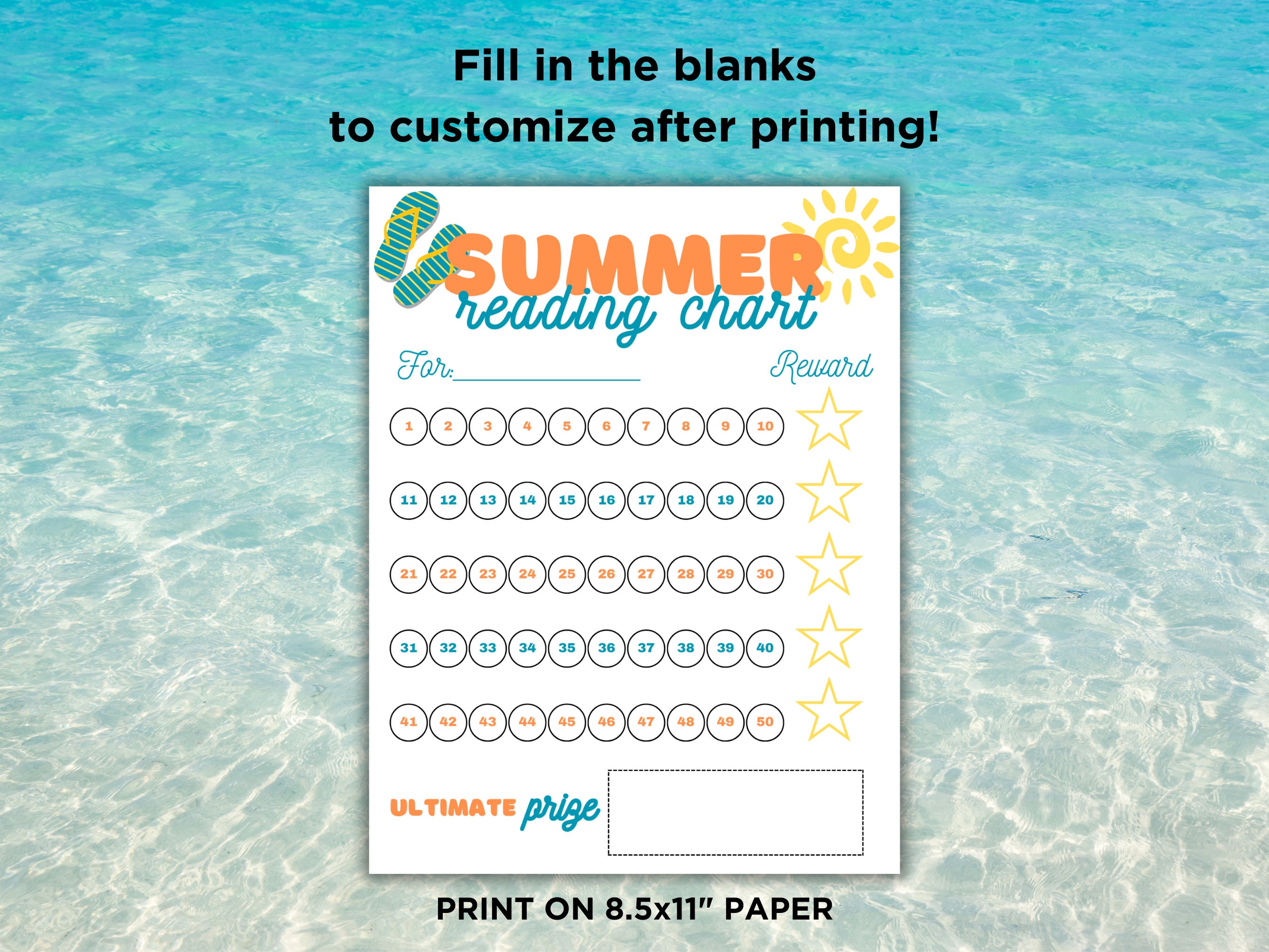 Summer Reading Challenge, Printable Reading Challenge, Summer Reading ...