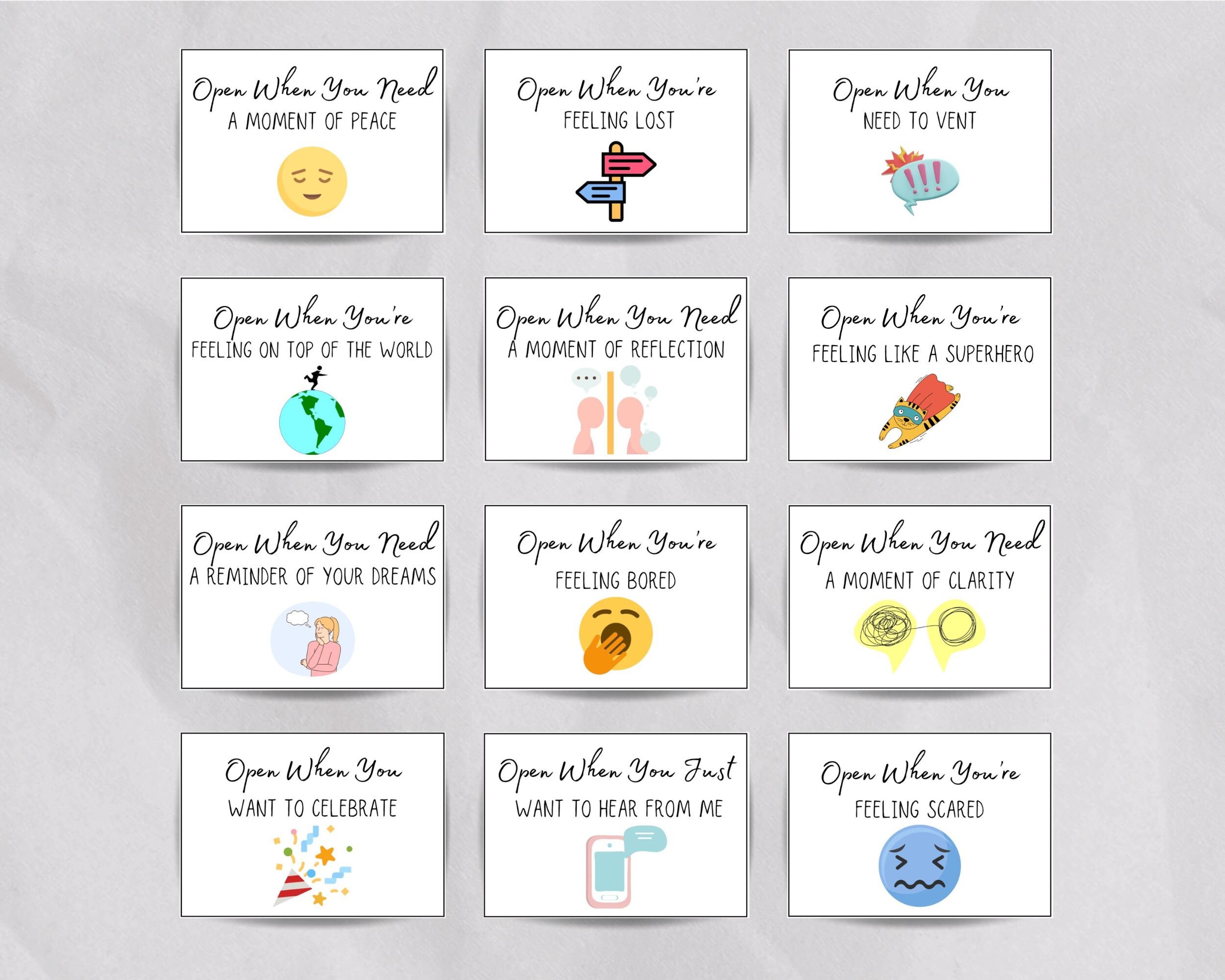 Open When Envelopes for College Students, Open When Letter College ...