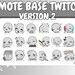 Emote Base Pack 18 VERSION 2 Emotes for Twitch Emote Stream Chibi Base ...