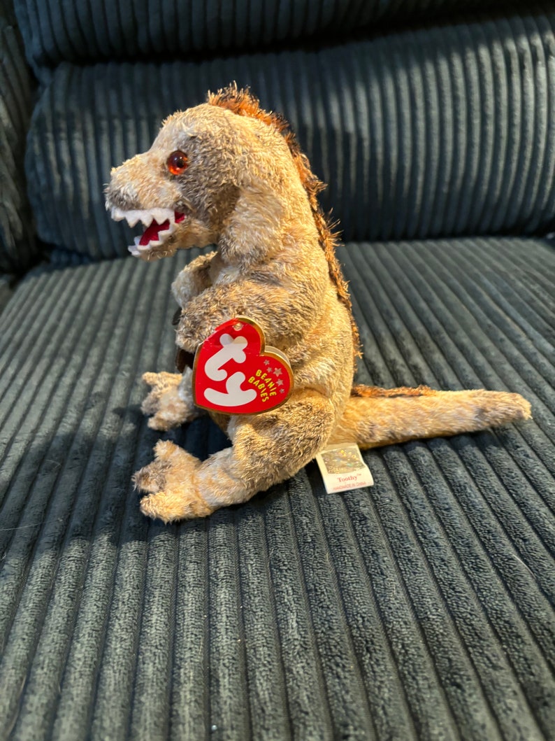 Ty Beanie Babies Toothy the T-rex - Etsy