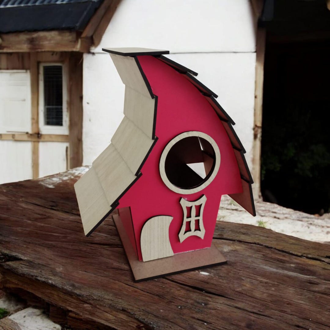 BIRDHOUSE, Funky Birdhouse, Crooked Birdhouse, Unique Birdhouse, Large ...