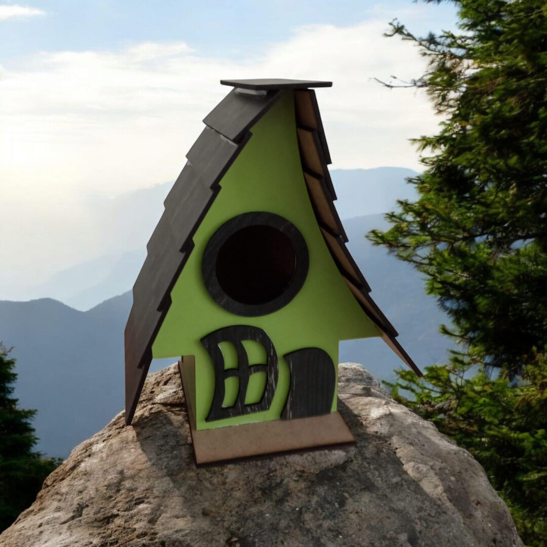 BIRDHOUSE, Funky Birdhouse, Crooked Birdhouse, Unique Birdhouse, Large ...