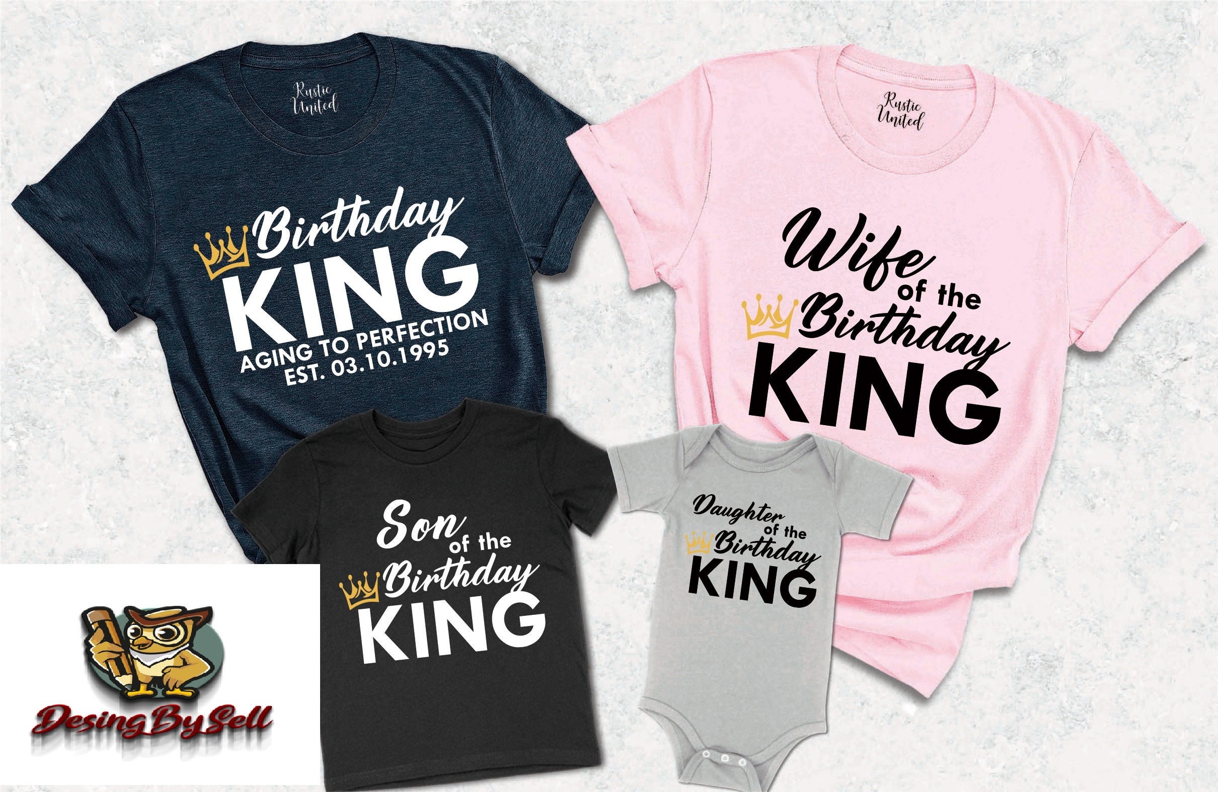 Birthday King Shirt,custom Birthday Group Shirt,family Birthday Shirt ...