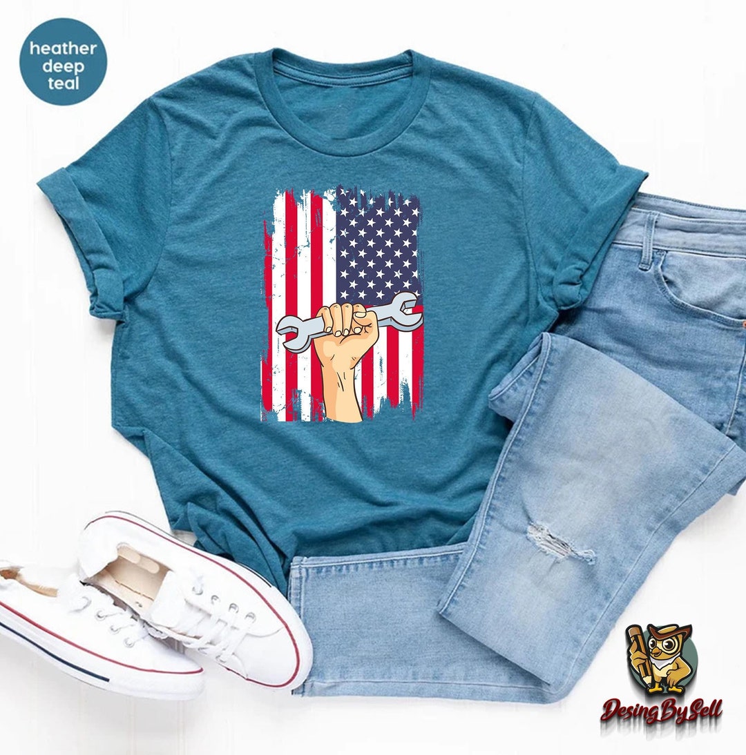 Workers Right Shirt,american Flag Shirt,labor Day Shirt,patriot Labor ...