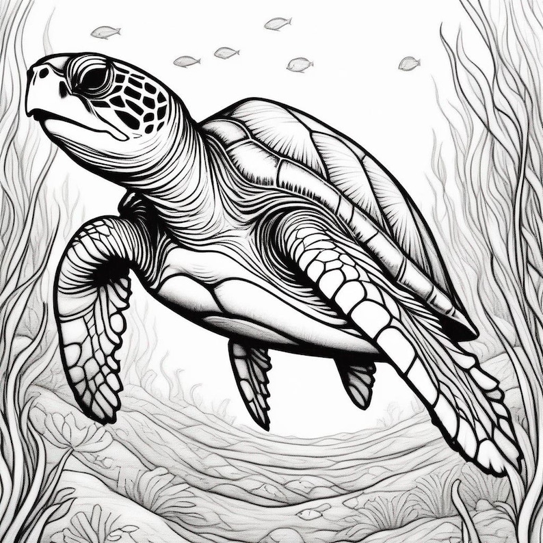 Sea Life Coloring Pages, Ocean Coloring, Coloring Pages for Kids and ...