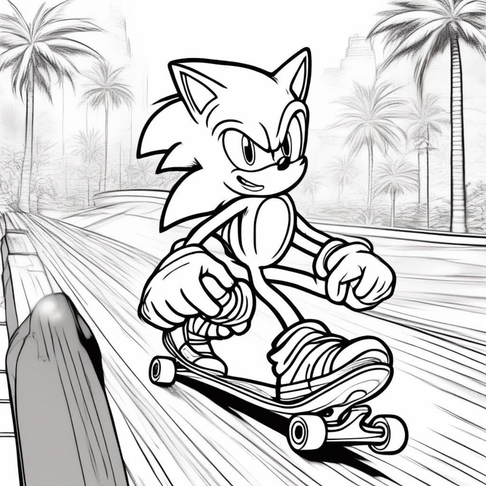 Sonic Coloring Pages, Kids Activities, Digital Prints, - Etsy
