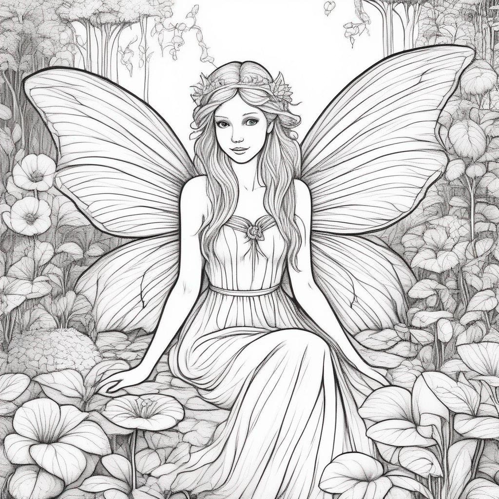 Relaxing Fairy and Fairy Garden Coloring Book - Etsy