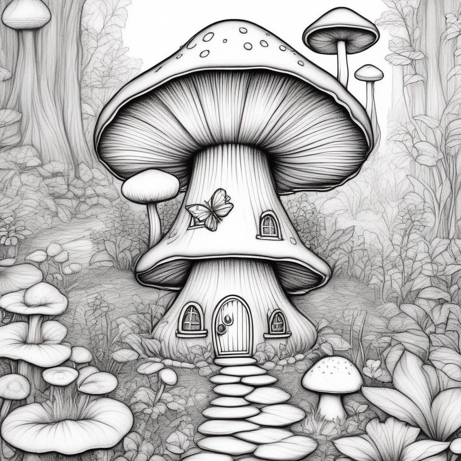 Relaxing Fairy and Fairy Garden Coloring Book - Etsy