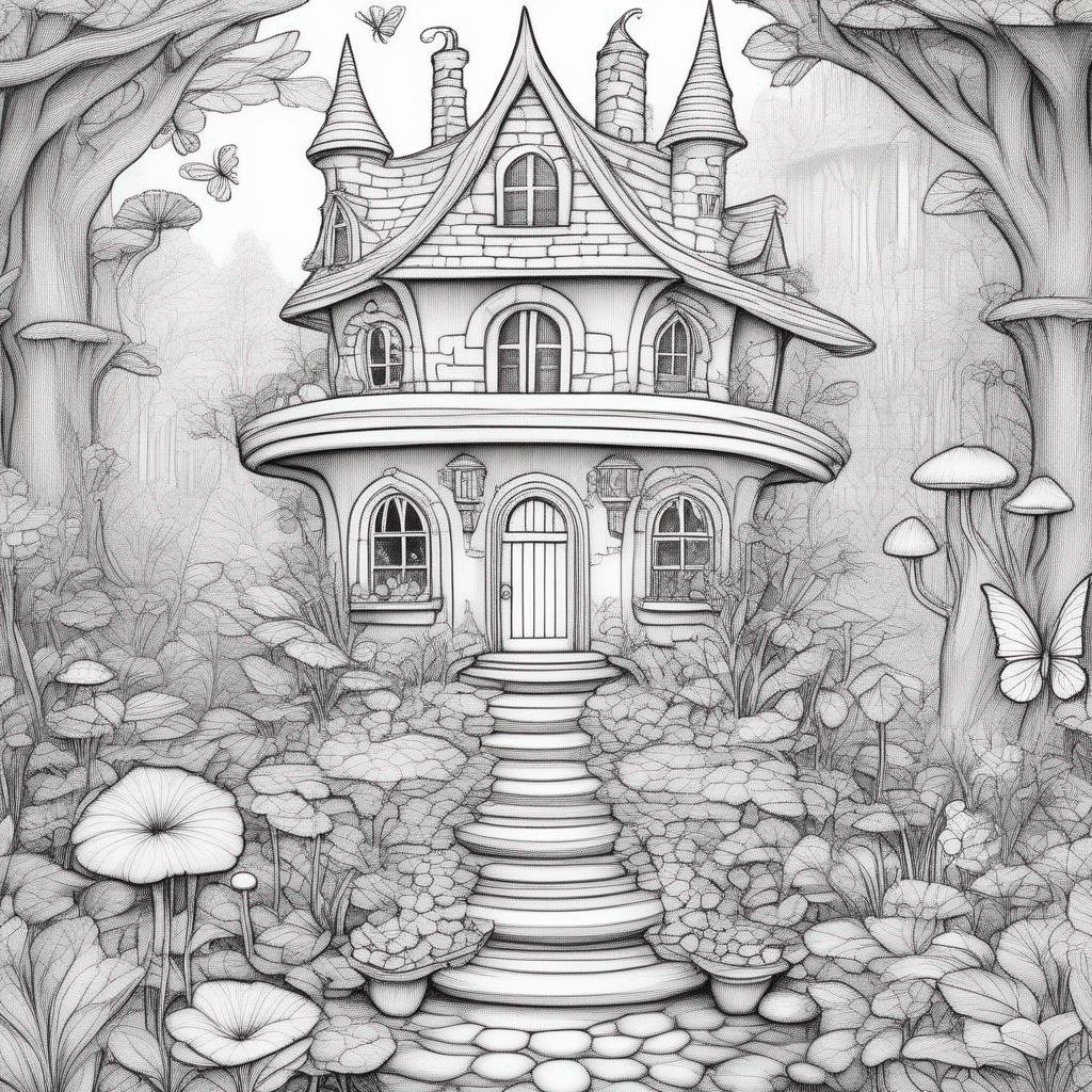 Relaxing Fairy and Fairy Garden Coloring Book - Etsy