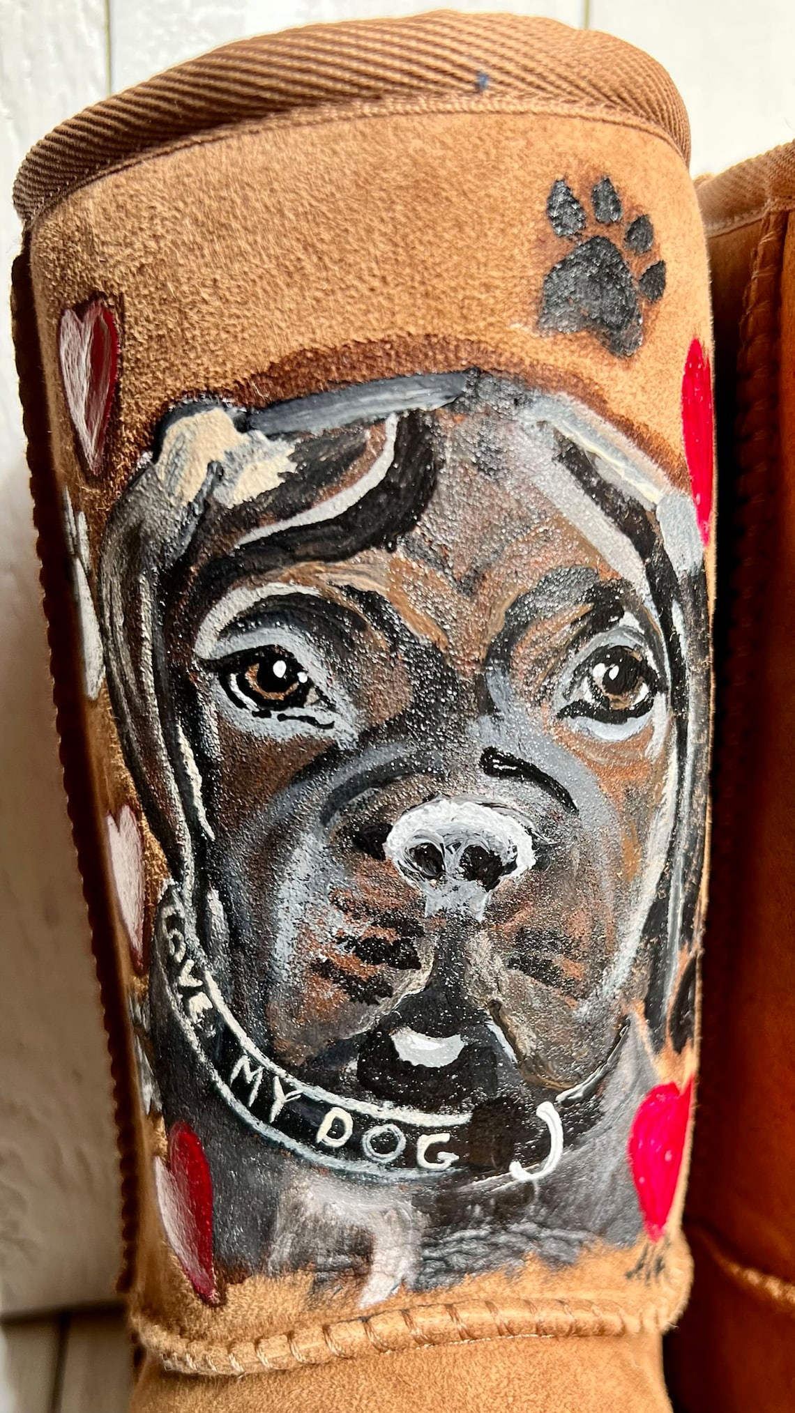 Ugg Boots Custom Hand Painted Dog Portrait Design With YOUR - Etsy