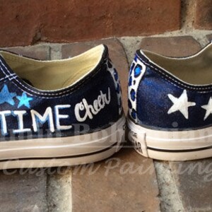 Cheer Mom Chuck Taylors Low Top Converse Shoes, Handpainted Team Parent ...