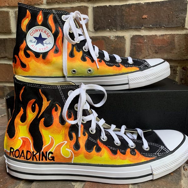 Black Converse - Etsy