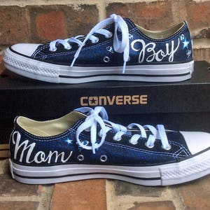 Cheer Mom Chuck Taylors Low Top Converse Shoes, Handpainted Team Parent ...