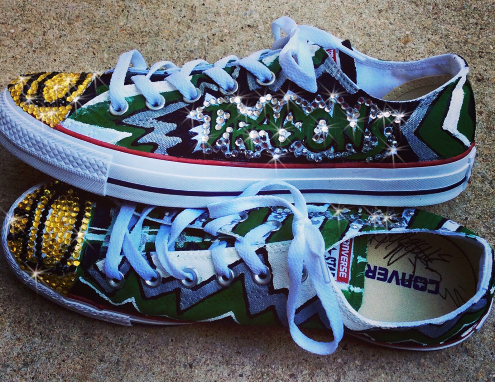 Custom Hand Painted Converse Low Tops Water Polo Team Mom | Etsy