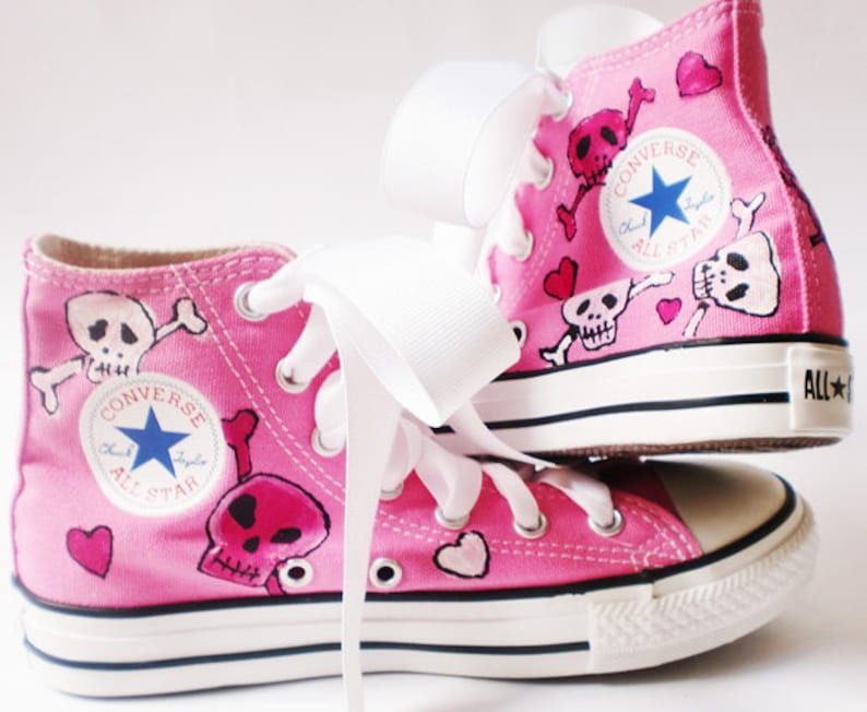Painted Converse High Tops Chuck Taylor Converse Handpainted - Etsy