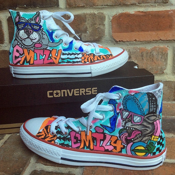 Custom Painted Converse - Etsy