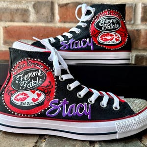 Custom Hand-painted Converse Hi-top Sneakers, Cosplay Shoes - Etsy
