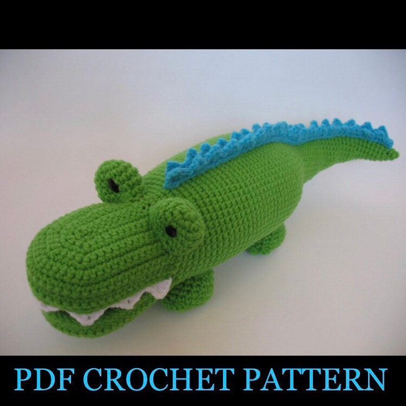 Crocheted Alligator PDF Pattern - Etsy