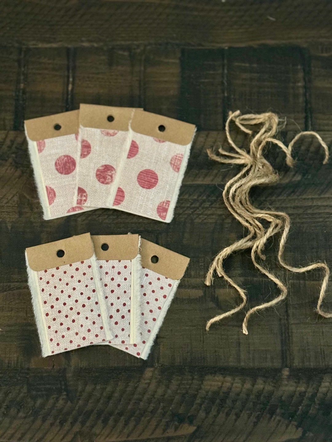 Assorted Rustic Mini Gift Tags Set of 6 Tags to Elevate Your Gift ...
