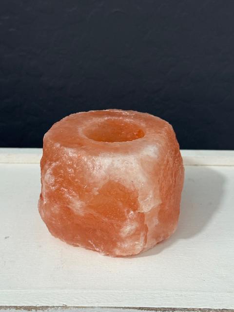 Salt Rock Candle Holder - Himalayan Salt Crystal Candle Holder for Home ...
