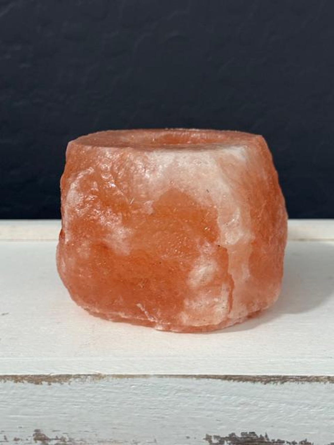 Salt Rock Candle Holder - Himalayan Salt Crystal Candle Holder for Home ...