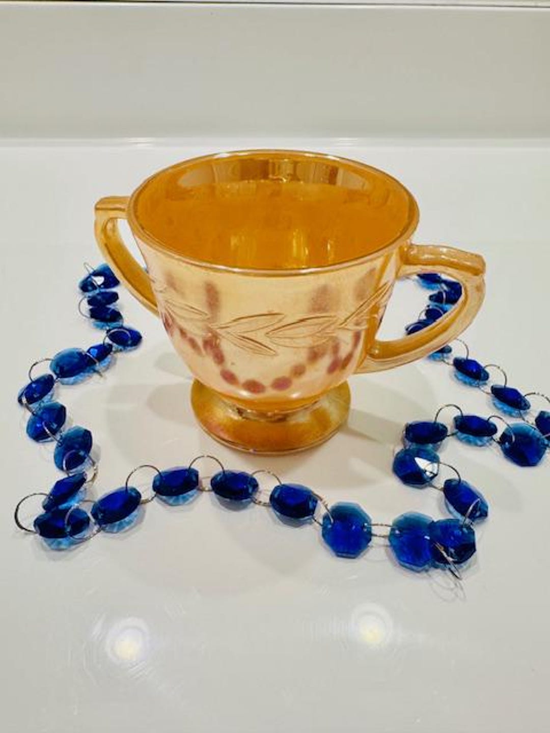 Vibrant Orange Glass Cup - Eye-catching Home Decor Accent - Etsy