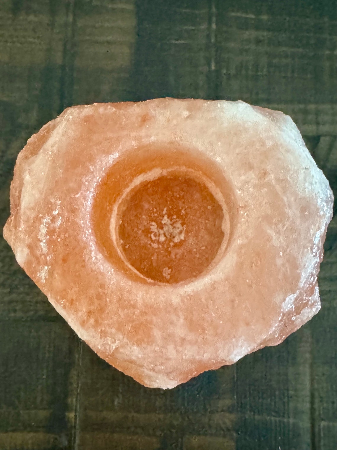Salt Rock Candle Holder - Himalayan Salt Crystal Candle Holder for Home ...