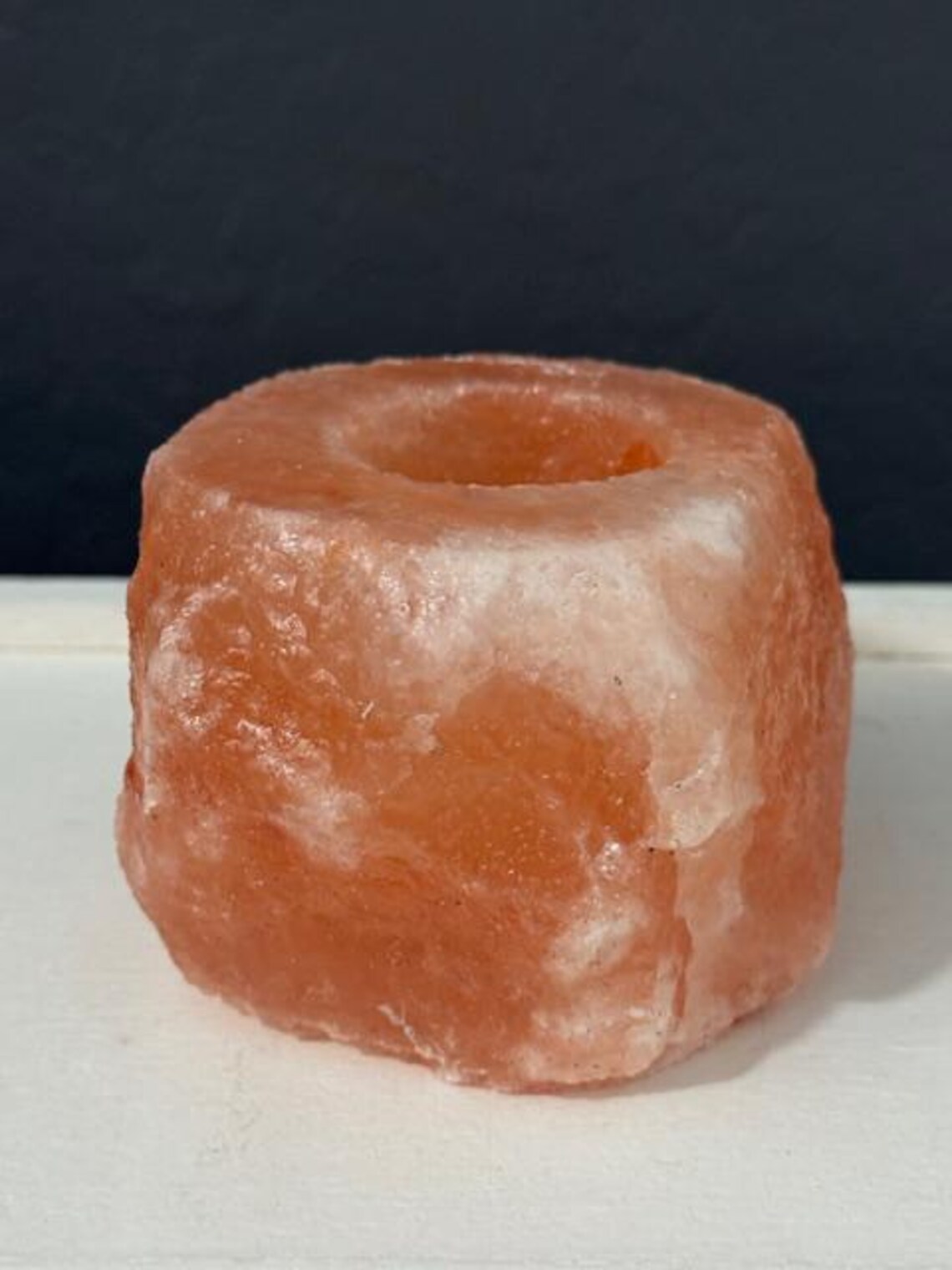 Salt Rock Candle Holder - Himalayan Salt Crystal Candle Holder for Home ...