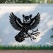 Owl Metal Wall Decor, Large Owl Metal Art, Wild Animal Art, Owl Metal ...