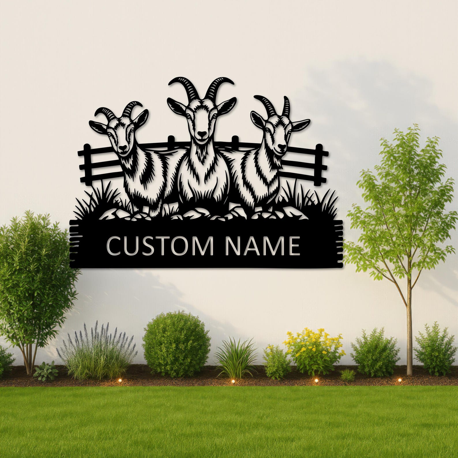 Custom Goat Farm Sign, Personalized Goat Ranch Farm Sign, Large ...