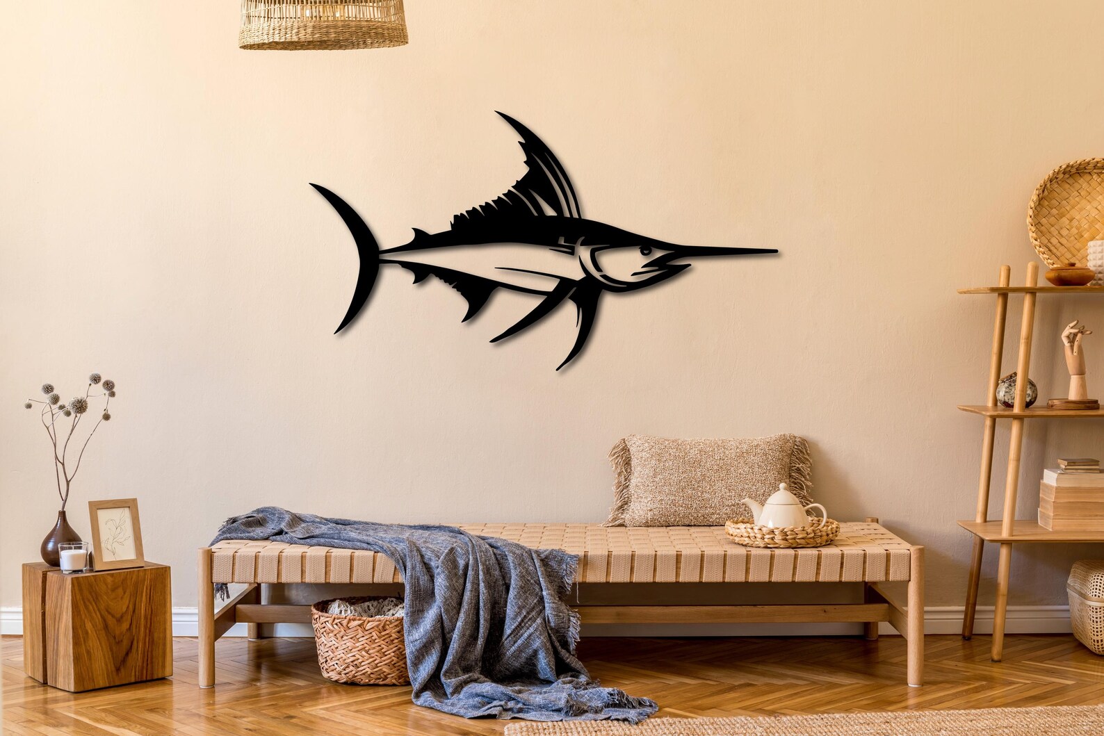 Swordfish Metal Wall Art, Nautical Art, Angler Gift, Fishing Enthusiast ...