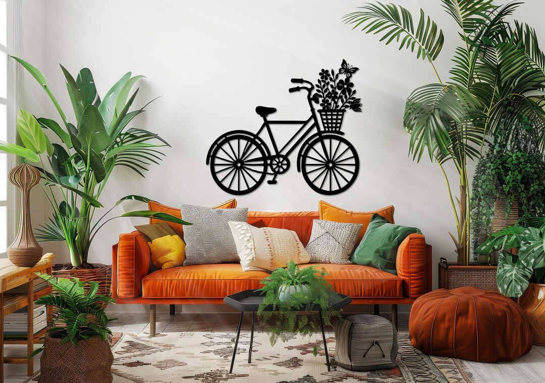 Bicycle Metal Wall Art, Bicycle Metal Wall Decor, Cycling Gifts For ...