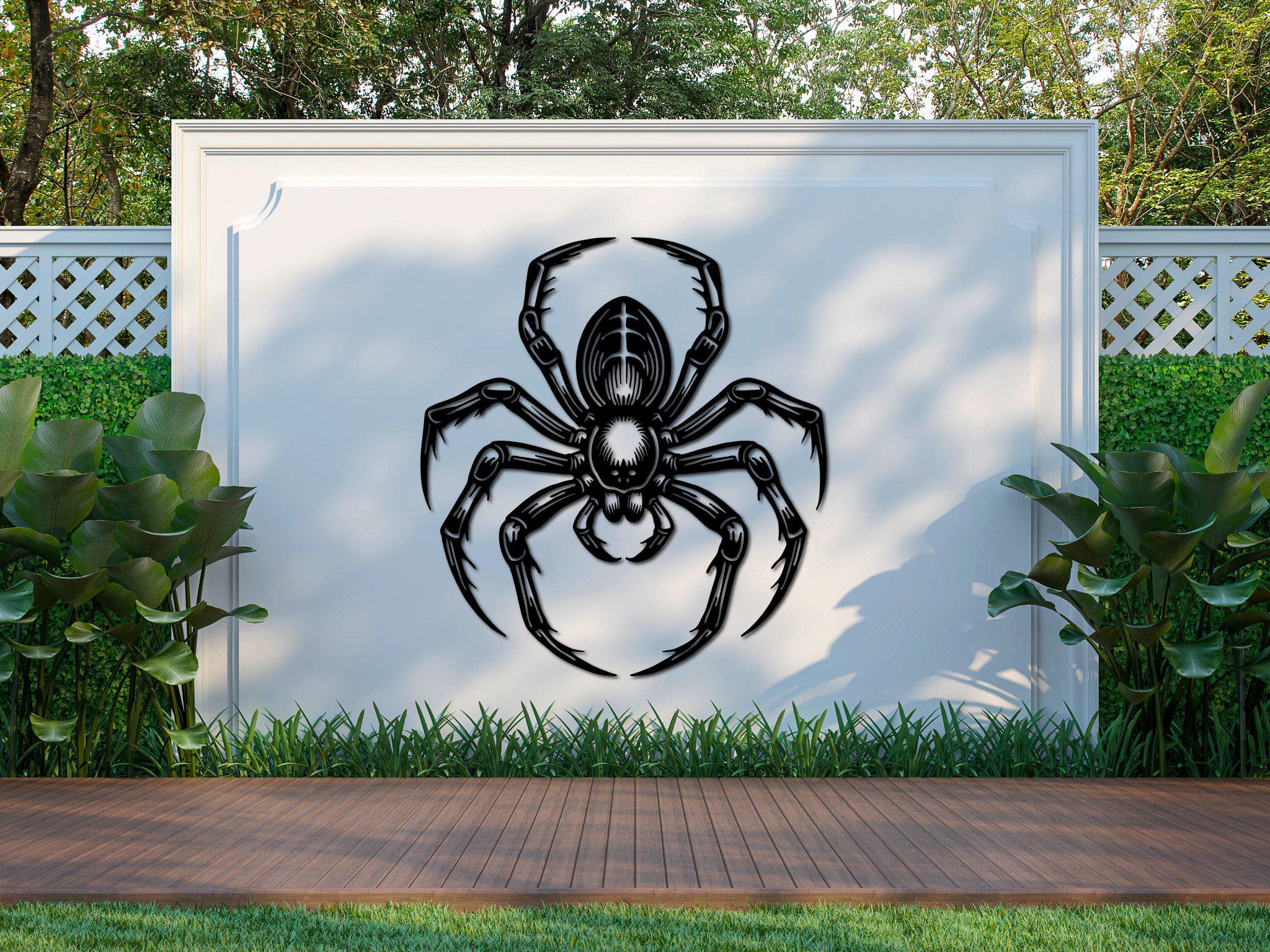 Giant Spider Metal Wall Decor,, Giant Tarantula Wall Art, Giant Spider ...
