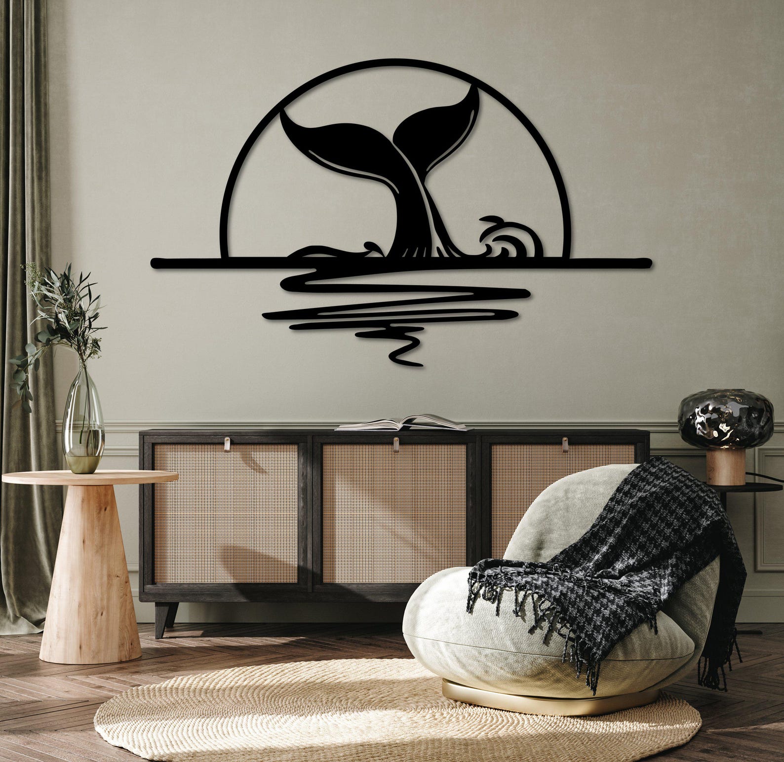 Humpback Whale Tail Metal Wall Art, Metal Ocean Art, Whale Metal Art ...