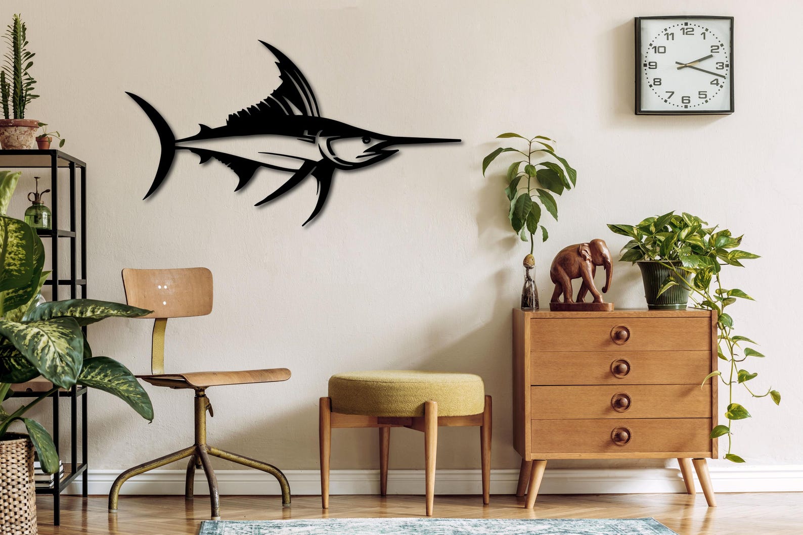 Swordfish Metal Wall Art, Nautical Art, Angler Gift, Fishing Enthusiast ...