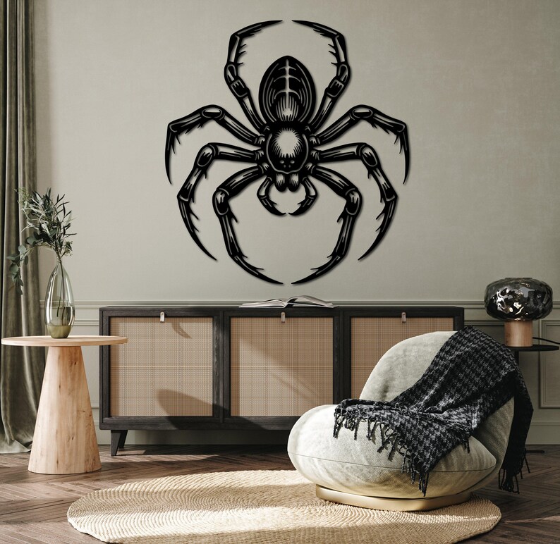 Giant Spider Metal Wall Decor,, Giant Tarantula Wall Art, Giant Spider ...
