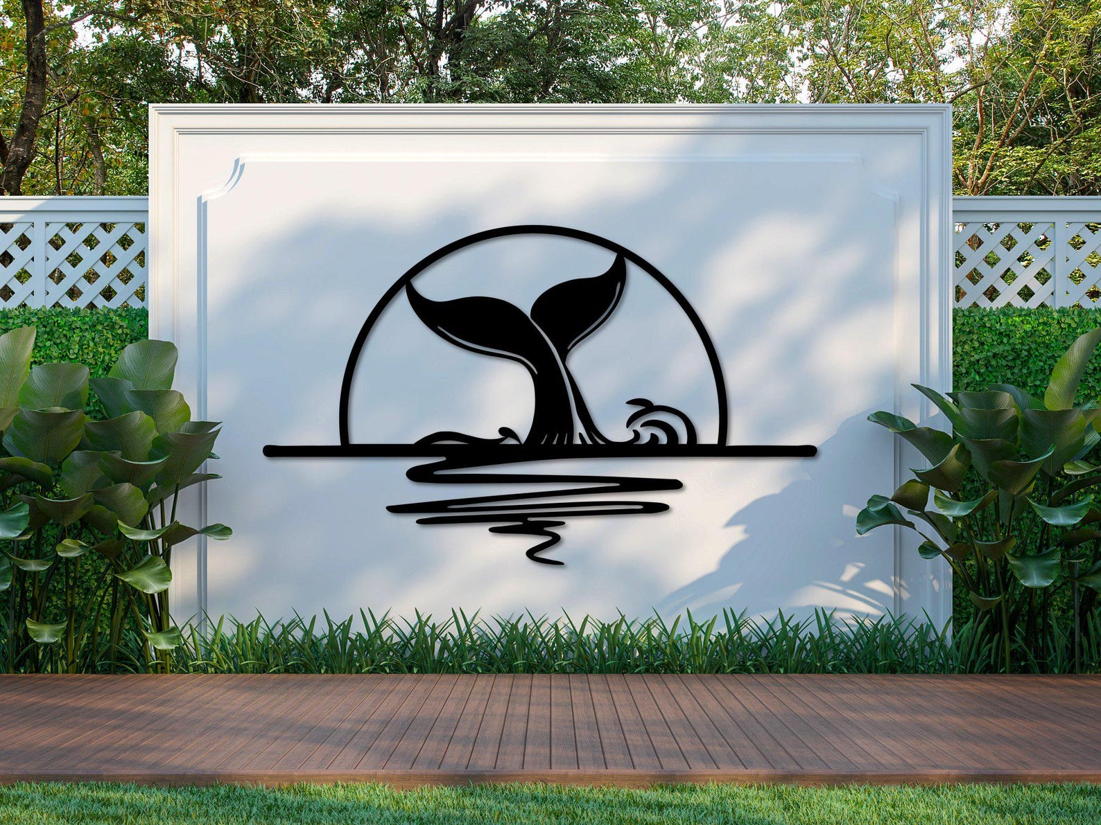 Humpback Whale Tail Metal Wall Art, Metal Ocean Art, Whale Metal Art ...
